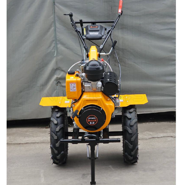 New Diesel 9HP Key start Power Tiller with Accessories | Walking Tractor