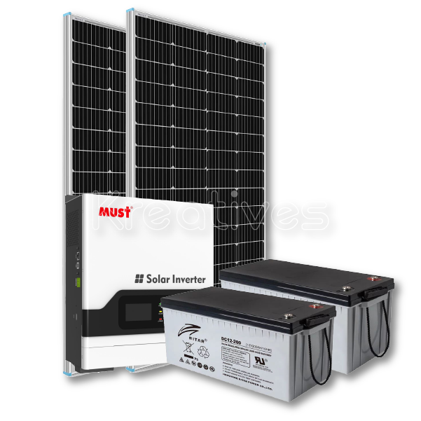 Must 1Kva 1000Watts 60A MPPT Hybrid Solar Backup System