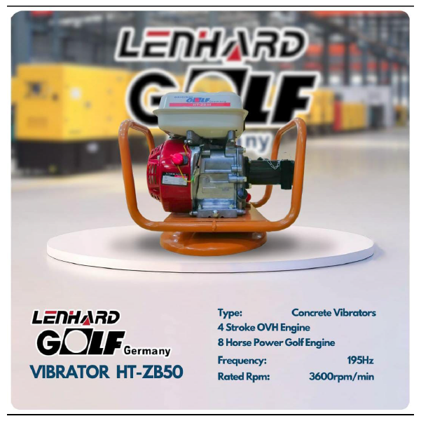 Lenhard Germany 8.0HP petrol Concrete Vibrator + 45MM Poker