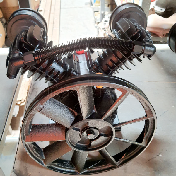 V type Air Compressor Pump (cast iron), 2 piston x 55mm