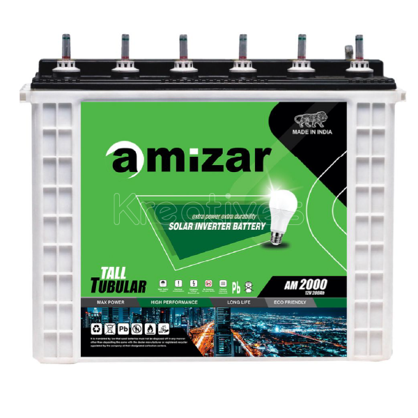 Azimar 200Ah Tall Tubular Rechargeable Battery