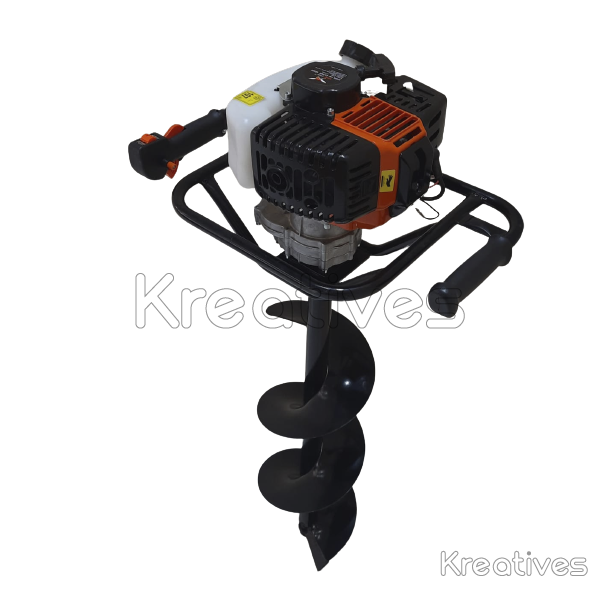 Hawk king Petrol Earth auger 2 stroke with 3 bits