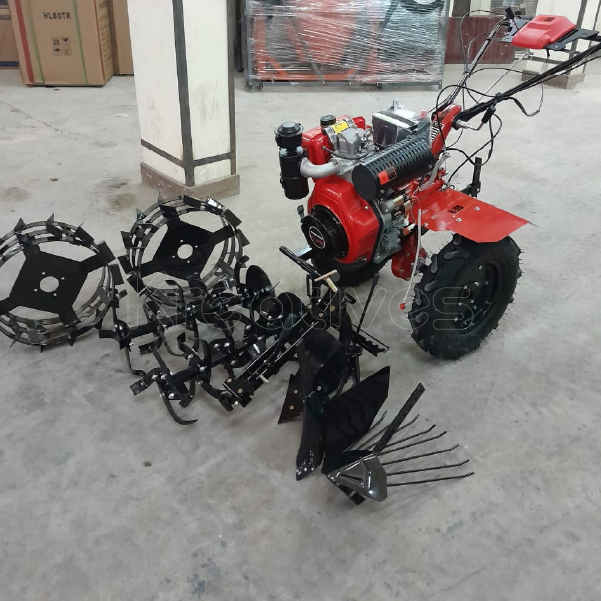10HP Diesel Walking Tractor Tiller with Accessories HL Power Tiller ...